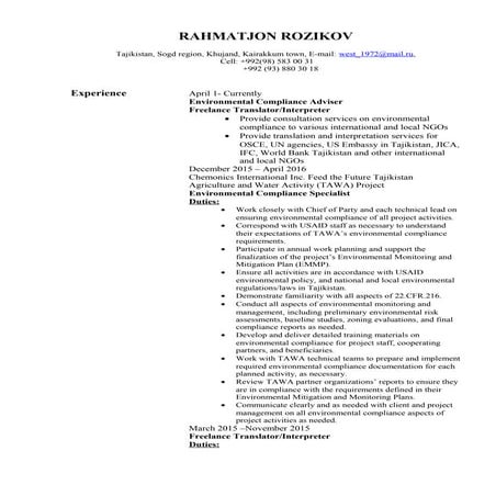 RRozikov's CV_updated | PDF