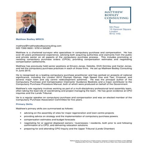 CV Matt Bodley 2015pdf | PDF