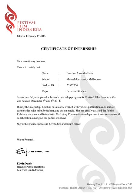 JAXA Certificate_Internship | PDF | Science