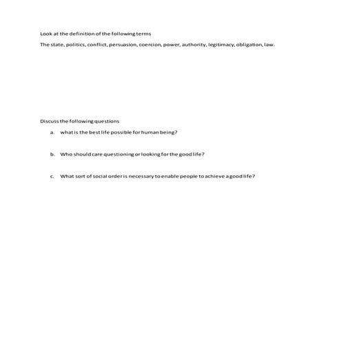 8 class discussion political philosophy | DOCX