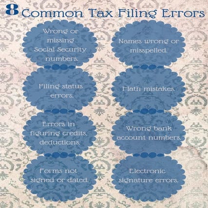 8 Common Tax Filing Errors | PDF