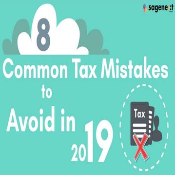 8 common tax mistakes to avoid in 2019 | PPT