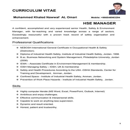 Mohammed Omari CV updated[1] | PDF