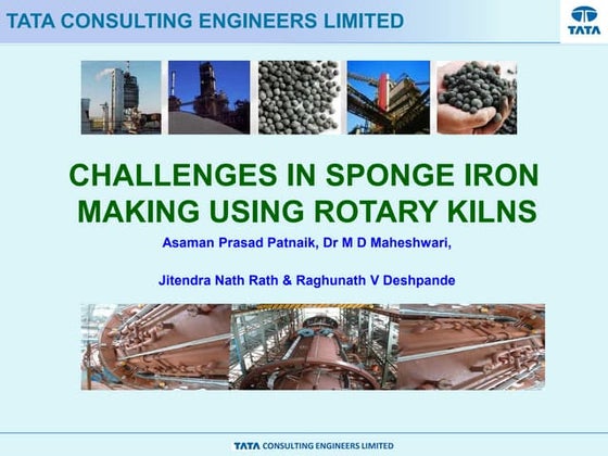 Sponge iron making process | PPTX