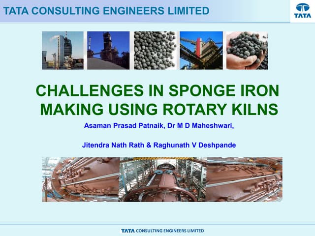 Sponge iron making process | PPTX
