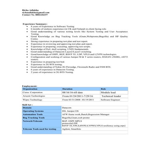 resume_richa | PDF