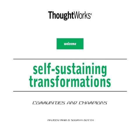 ACCIT Self sustaining transformations | PPT