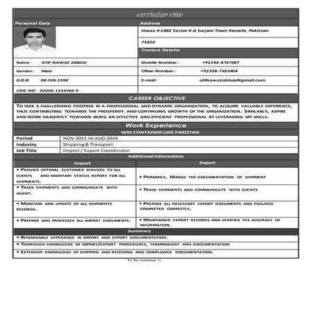 atif resume | PDF