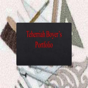 Chloe Forrer: Final portfolio | PDF