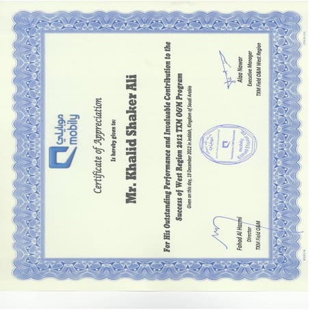MOBILY CERTIFICATE FINAL | PDF