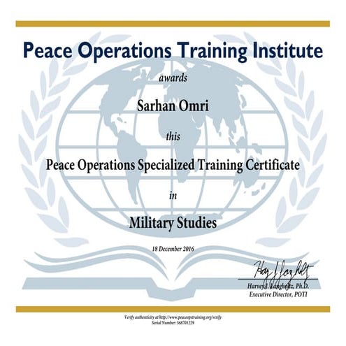 Military Studies post Certificate | PDF
