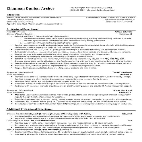 Chapman Resume | PDF
