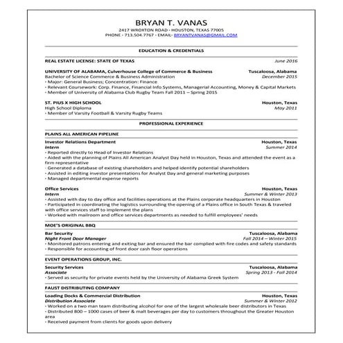 Bryan T Vanas Resume July 2016 | PDF