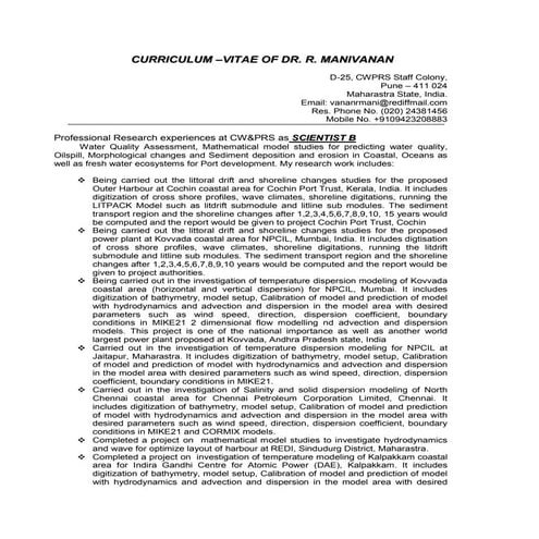 DR_R_MANIVANAN_CV | PDF