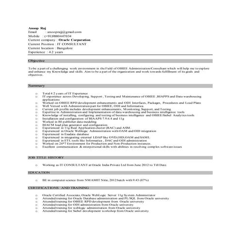 Resume_Anoop_Raj | DOCX