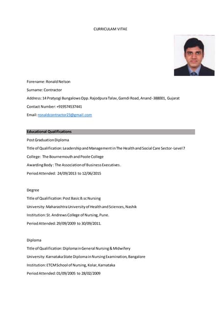 shahid cv | DOCX | Healthcare Industry | Industries
