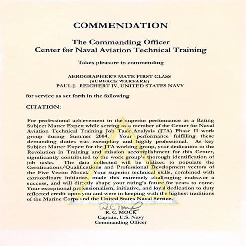 Letter of Commendation (2) | PDF
