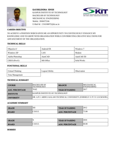 prabhakaran resume | PDF