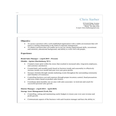 Resume for Matthew Luba | DOCX