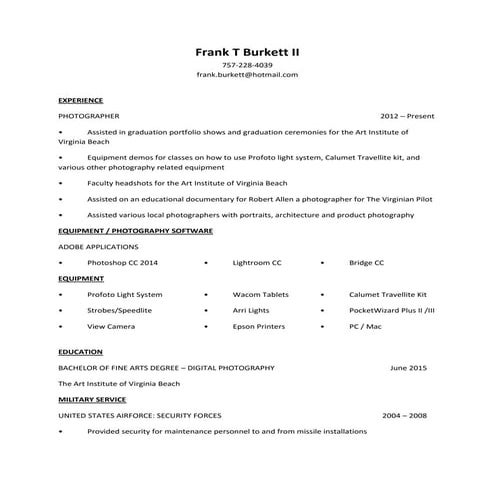Resume Plain | PDF