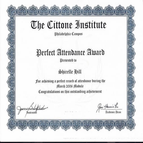 Perfect Attendance Award 2 | PPT