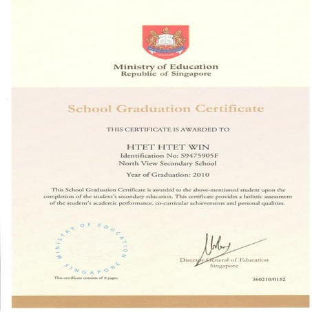 School Graduation Certificate | PDF | Professional School ...