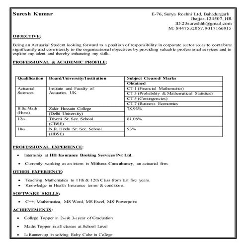 CV-Sursh Kumar | DOCX
