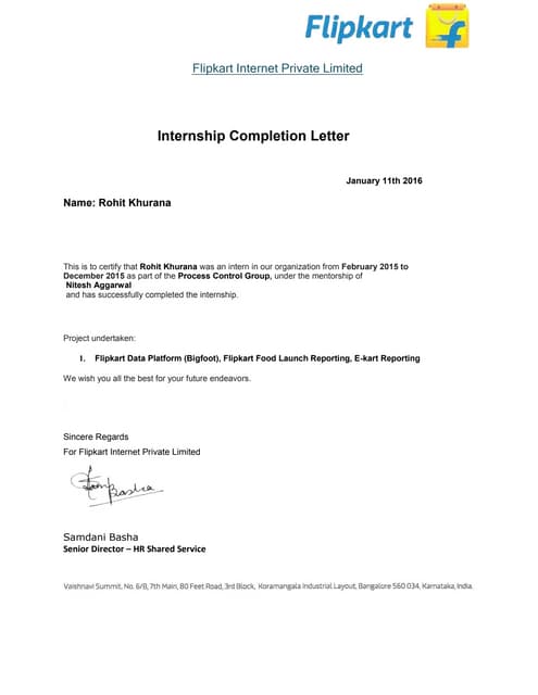 wipro internship certificate | PDF