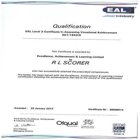 L3 AQA Assessors Award | PPT