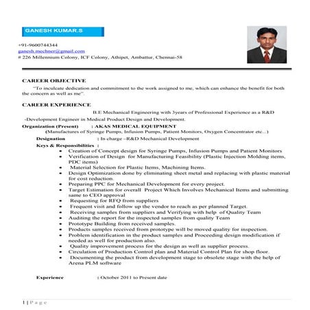 Ganesh - Resume | PDF