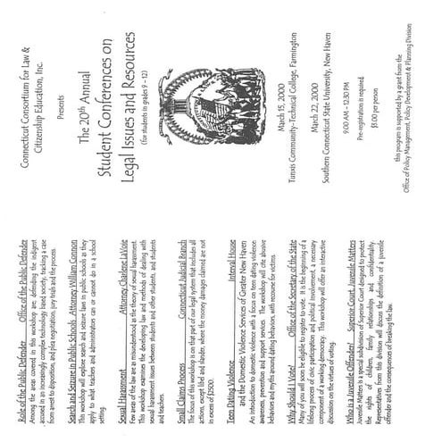 CCLCE Student Conferences Program Brochure | PDF