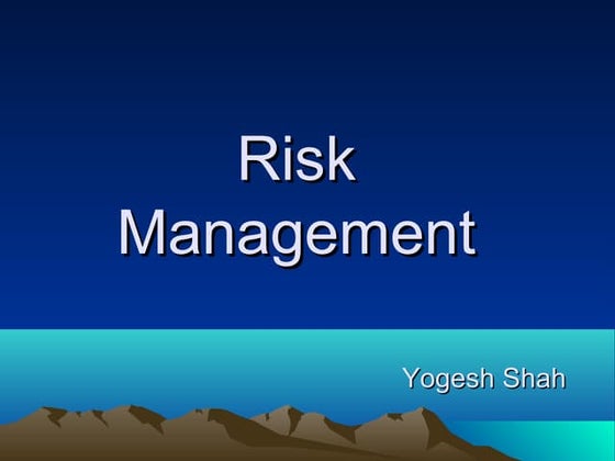 Disaster Risk Assessment | PPT