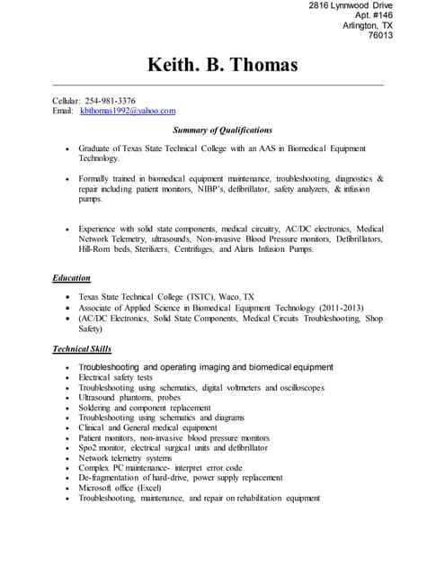 Tony Nevitt Resume | PDF