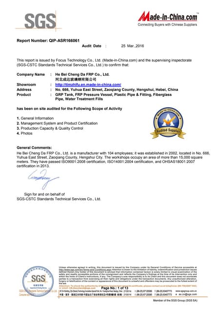 Bsci (audit checklist) | PDF