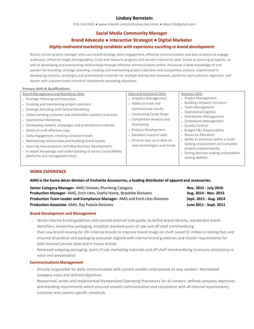 Suzanne Duff_CV_Marketing and Brand Management | PDF