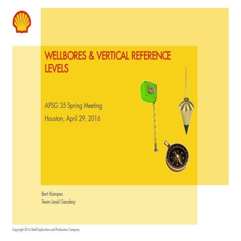 APSG35_Wellbores_and_Vertical_Reference_Levels - Bert Kampes | PDF