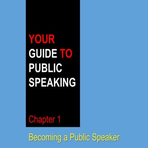 ECC Becoming Public Speakier Chapter 1 | PPTX