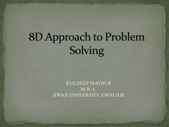 Problem Solving 9s Methodology Ppt