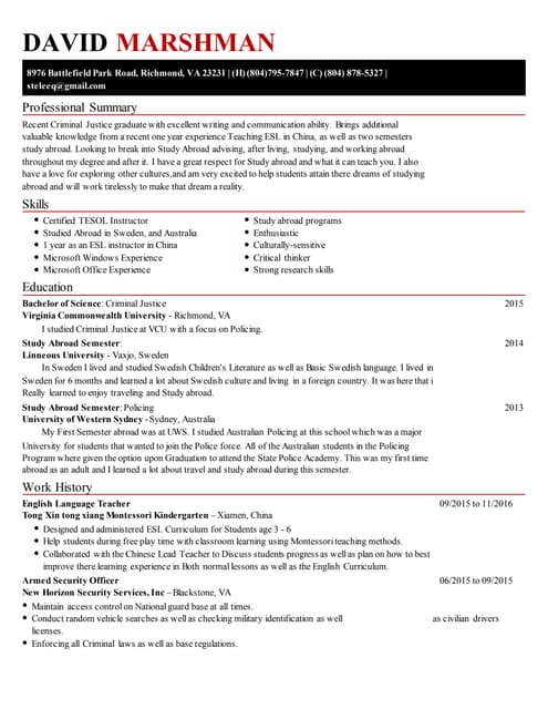 Claire_Resume | PDF | Resume Writing and Advice | Job Search