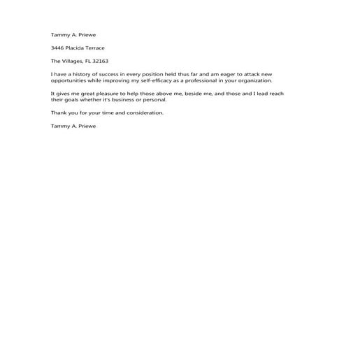TP Resume Cover letter | DOC