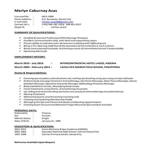 CURRICULUM VITAE | DOC