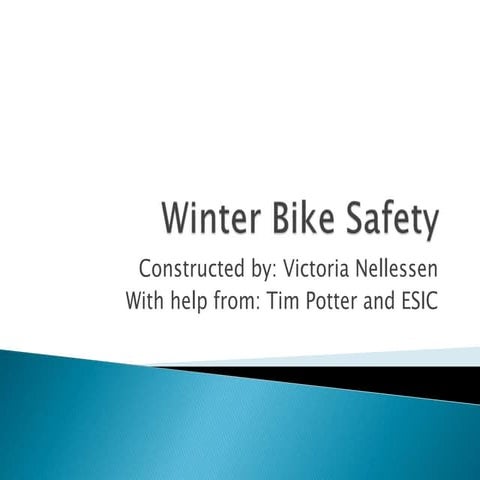 Winter Bike Safety | PPTX