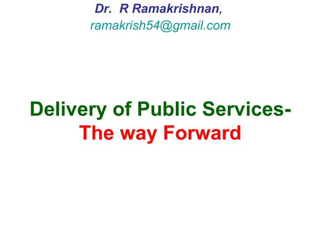 Public service | PPTX