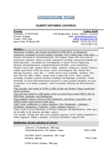RESUME_FOR_RIG_Mechanics | PDF | Logistics | Business