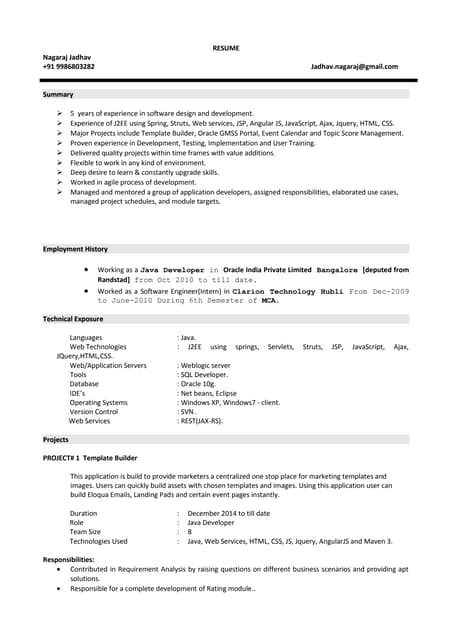 anuresume | DOCX | Databases | Computer Software and Applications