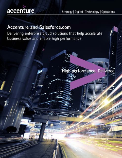 Accenture organisational structure | PPT
