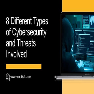8 Different Types of Cybersecurity and Threats Involved | PPTX