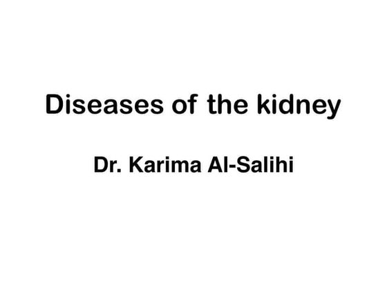 7 diseases of urinary system part a | PPT