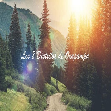 Oxapampa y sus 8 distritos | PDF