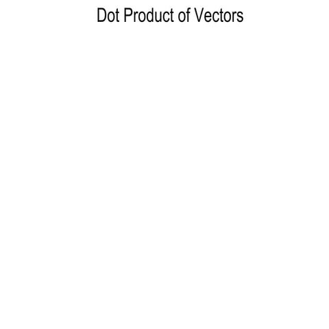 8 dot product, directions, projections | PPT